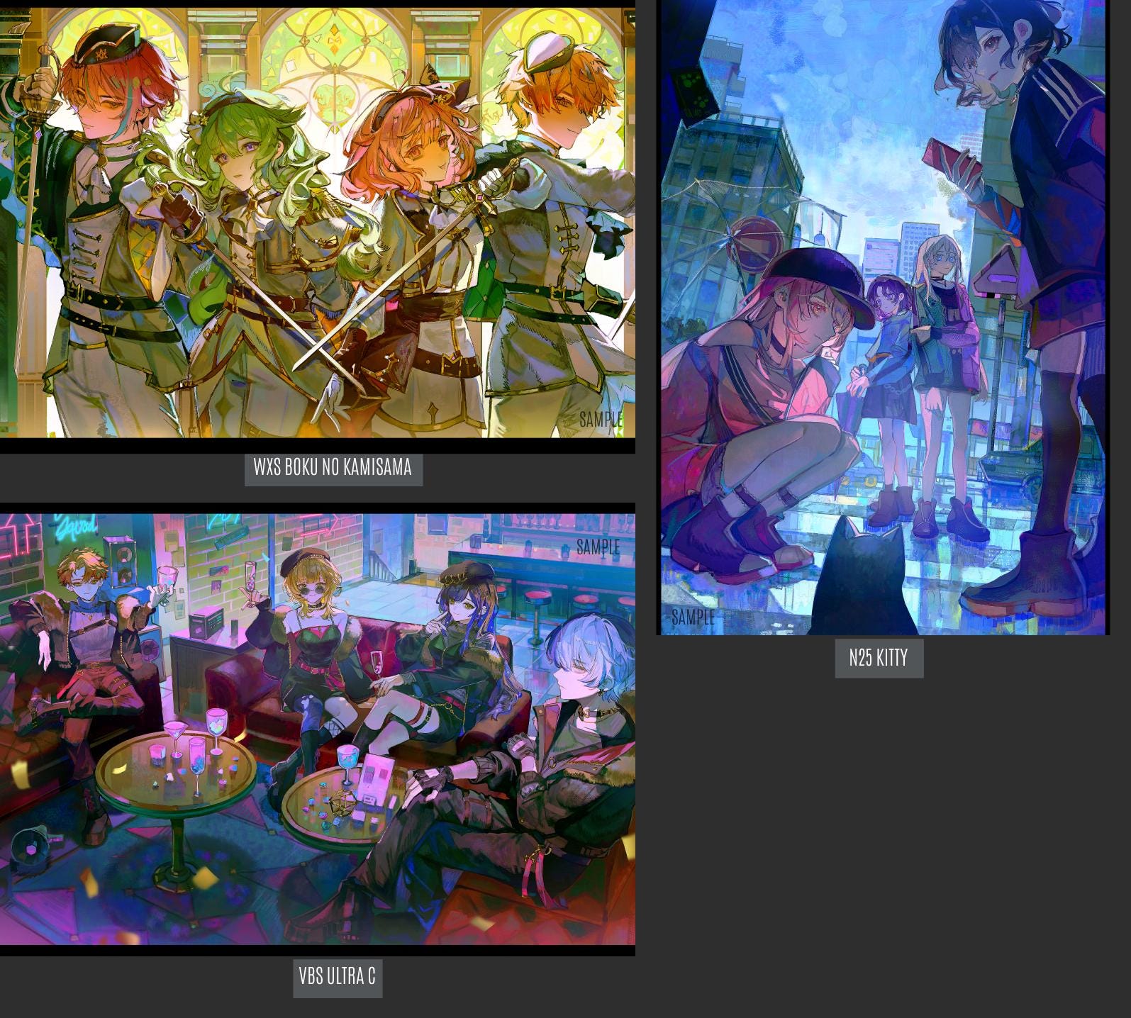 Project Sekai Stickersheet & Postcard: N25, WXS, VBS, Etc - Etsy