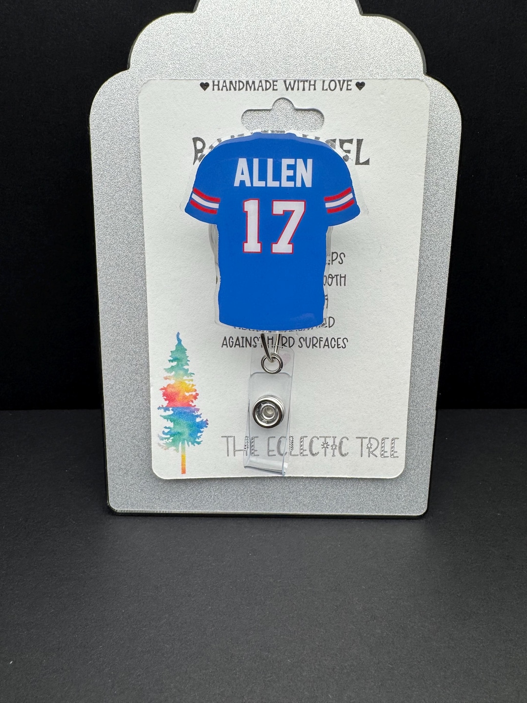 Football Jersey Allen Badge Reel - Etsy