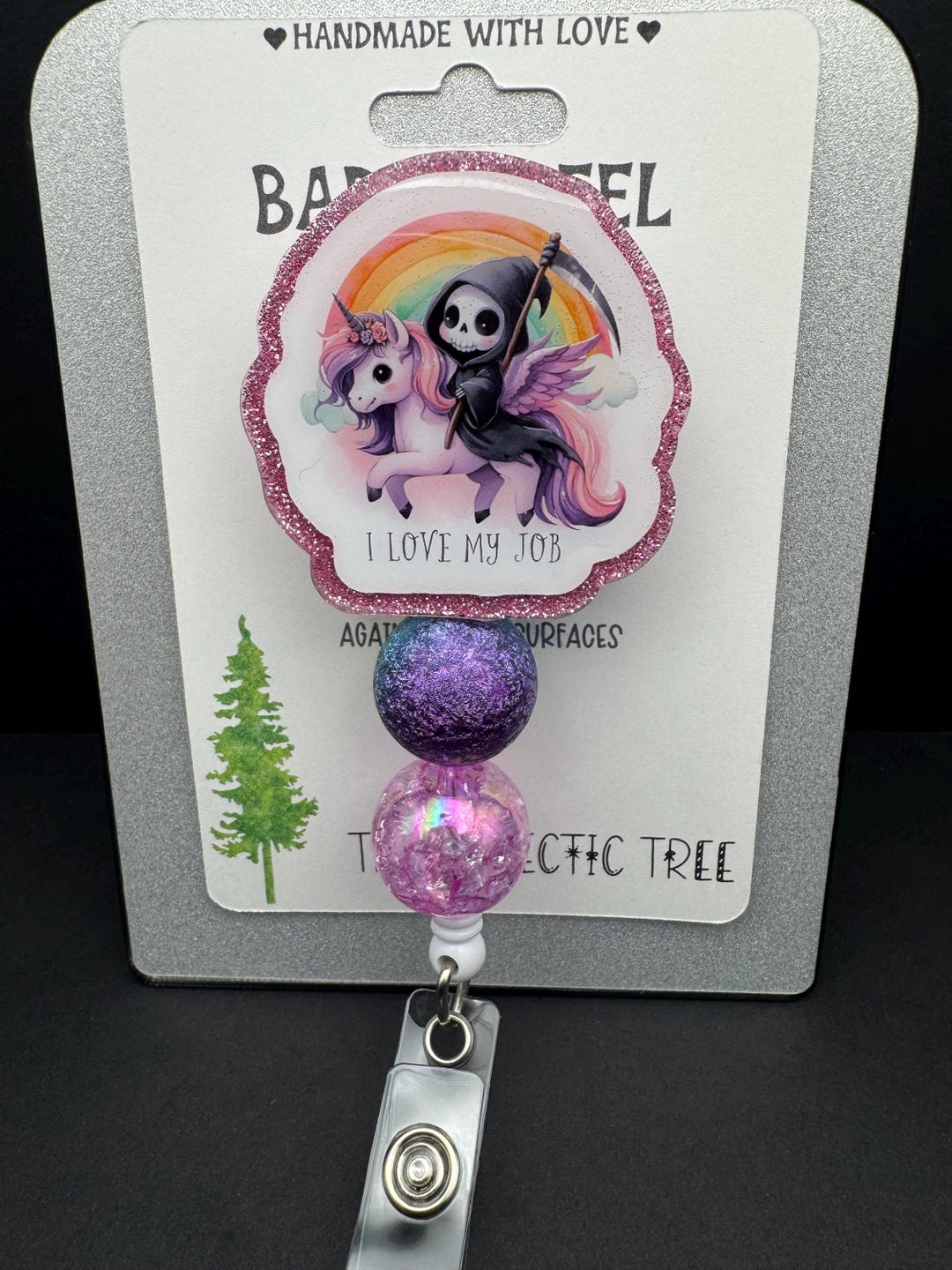 Grim Reaper Badge Reel - Etsy