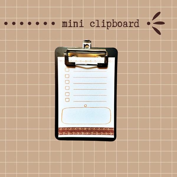 Mini Clipboard - Etsy