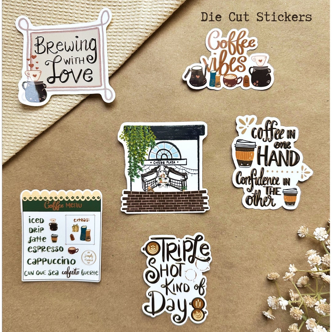 Cafecito Sticker Pack Die Cut Sticker, Water Resistant - Etsy
