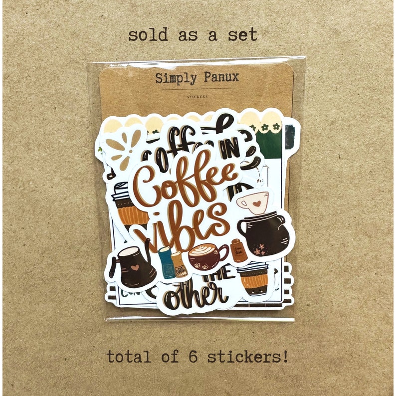 Cafecito Sticker Pack Die Cut Sticker, Water Resistant - Etsy
