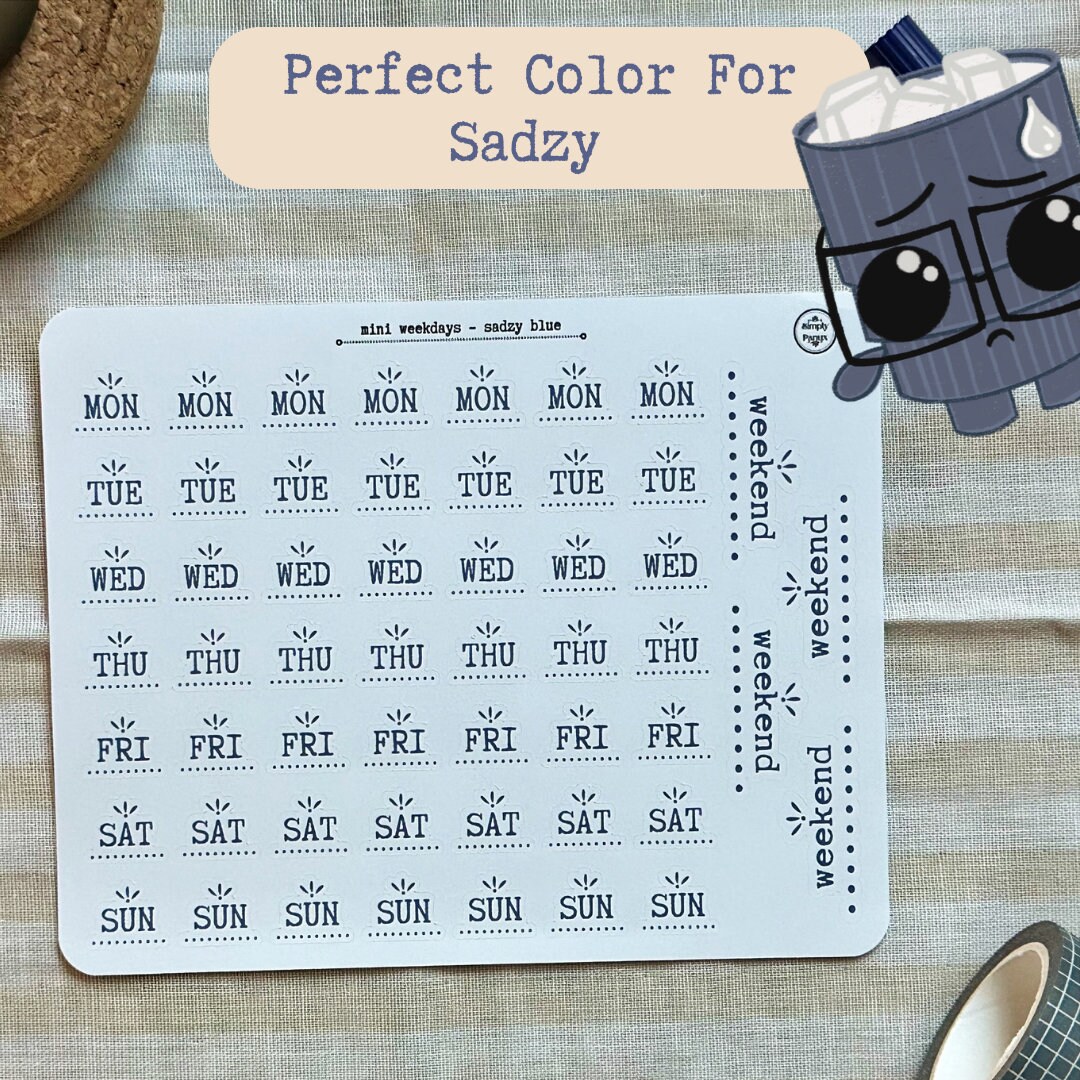 Hobonichi Weeks Mini Weekly Headers Typewriter Header for Hobonichi ...