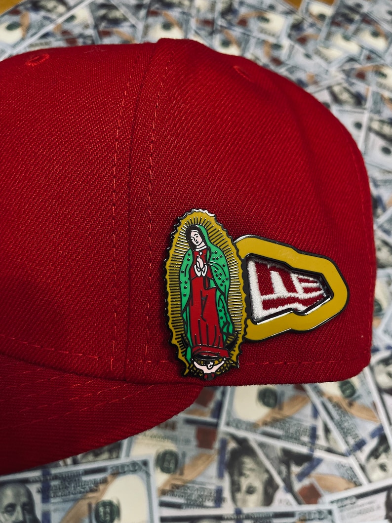 Virgen De Guadalupe New Era Hat Pin EXCLUSIVE Our Lady of Guadalupe ...