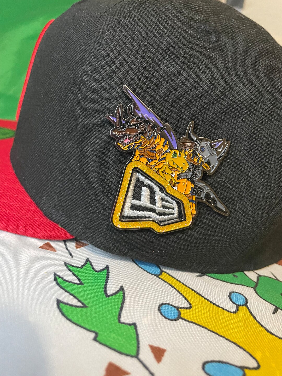 Digimon Hat Pin for Hat Logo New Era Hat Pin GLOW in the Dark - Etsy