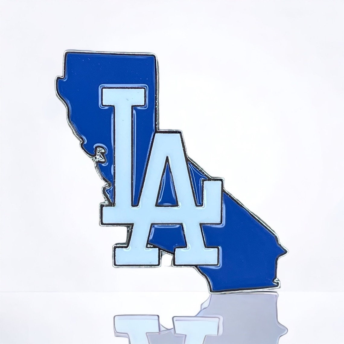 Blue LA State Pin for New Era Logo New Era Hat Pin EXCLUSIVE LA Dodgers ...