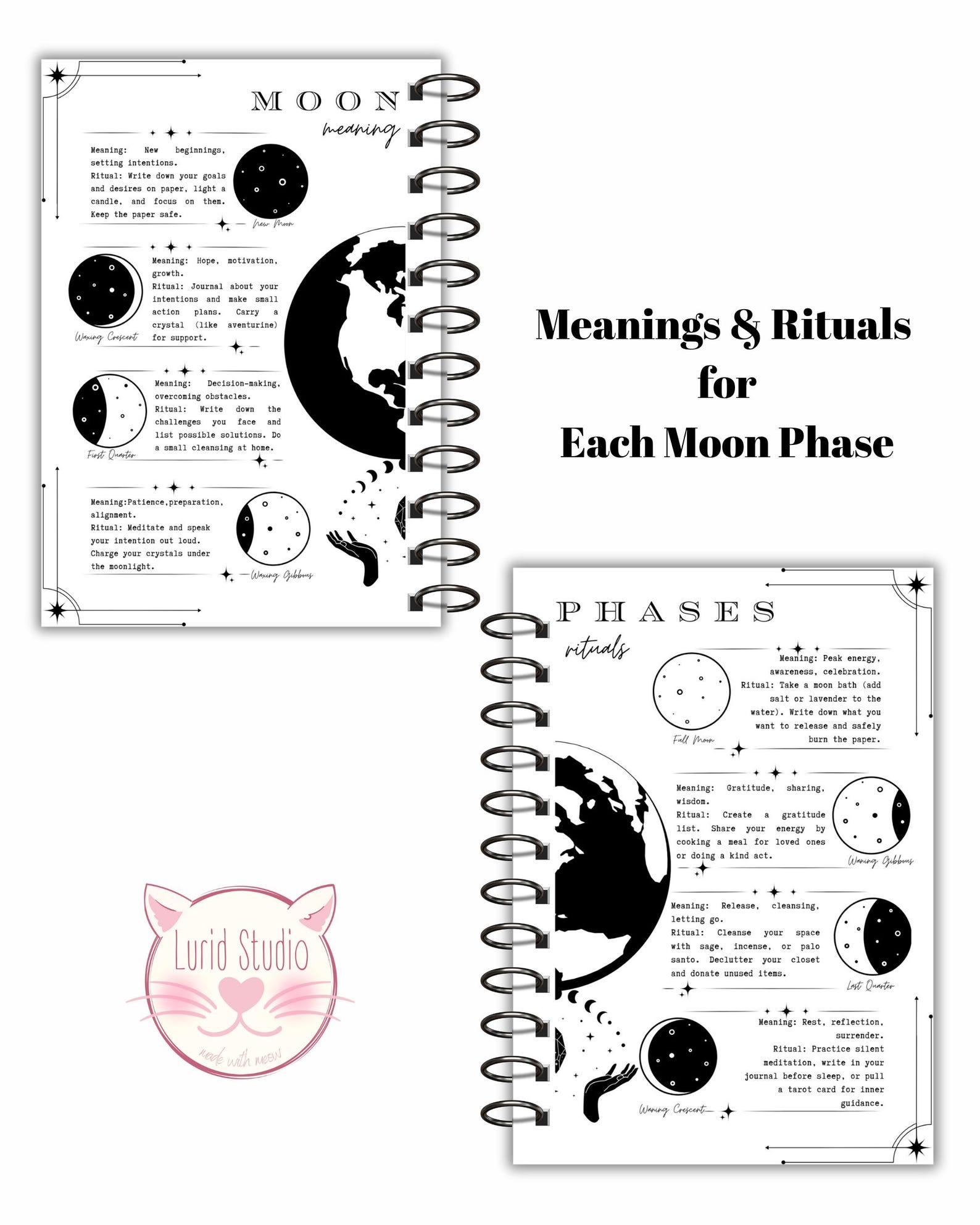 2026 Moon Phase Planner: Beginner Witch Kit, Ritual Journal (digital A5 ...
