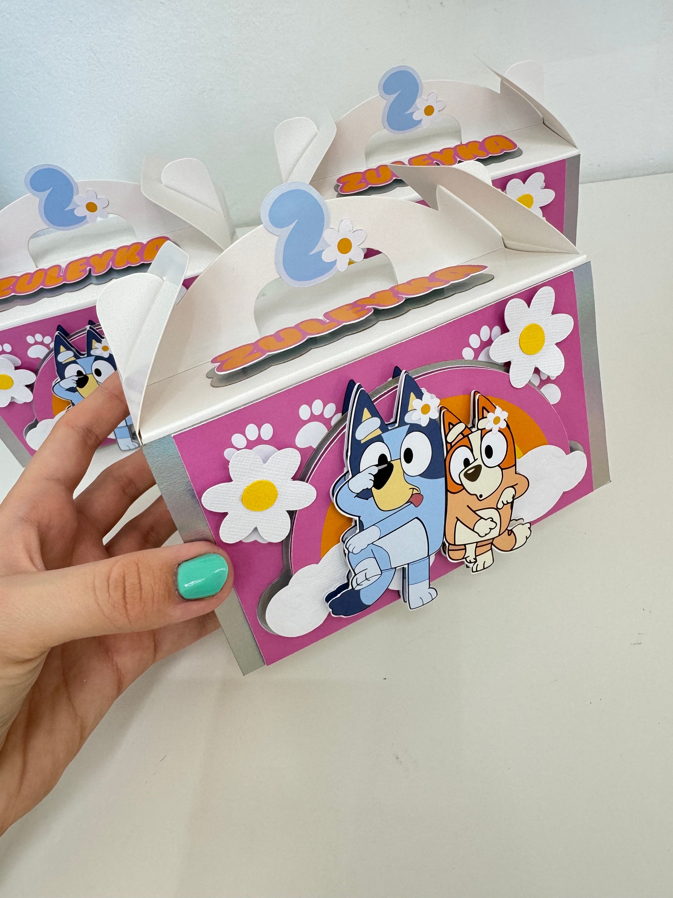 Bluey Candy Box / Bluey Personalized Gable Favor Box / Bluey Party ...