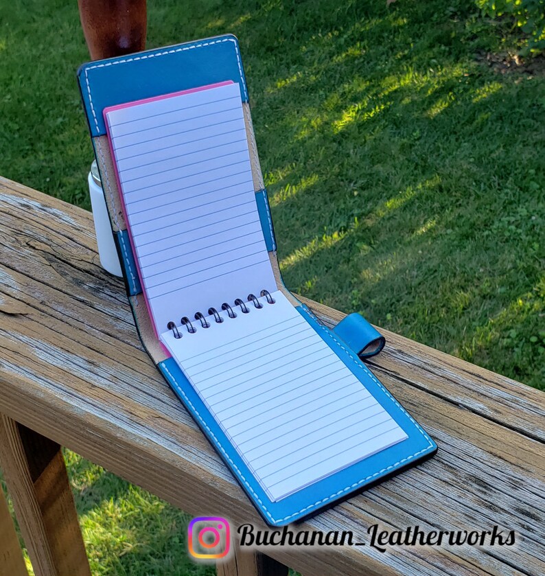 Tooled Leather 3x5 Notepad Cover - Etsy