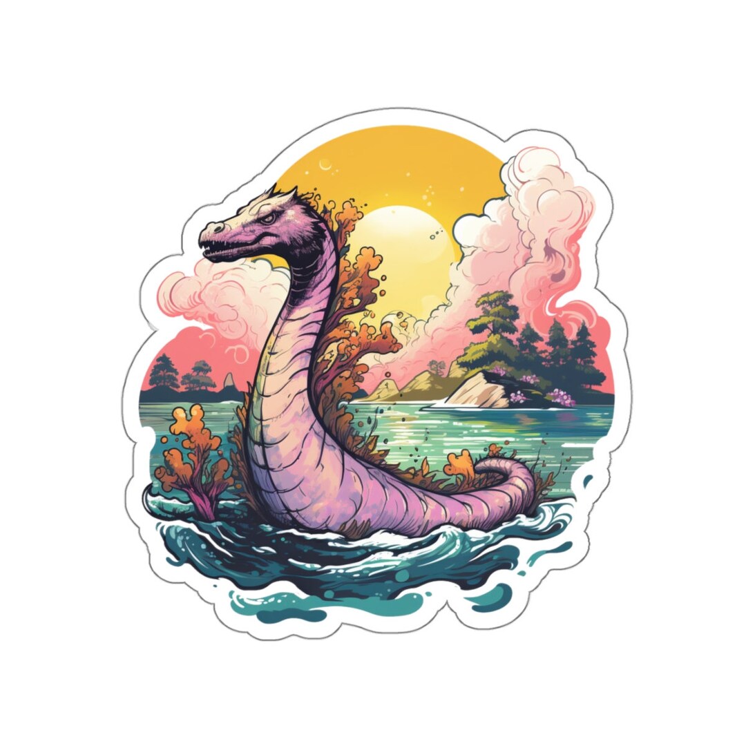 Nessie Loch Ness Monster Kiss-cut Animal Stickers Cryptid Series - Etsy