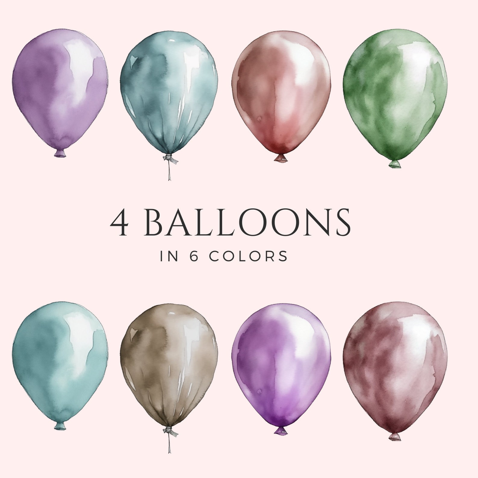Watercolor Balloon Clipart Onepng Birthday Clipart Balloons Birthday ...