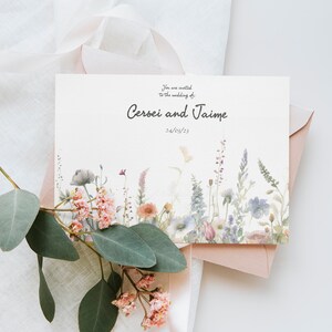 Watercolor Wild Flowers PNG Borders Field Flowers Clipart Premade ...