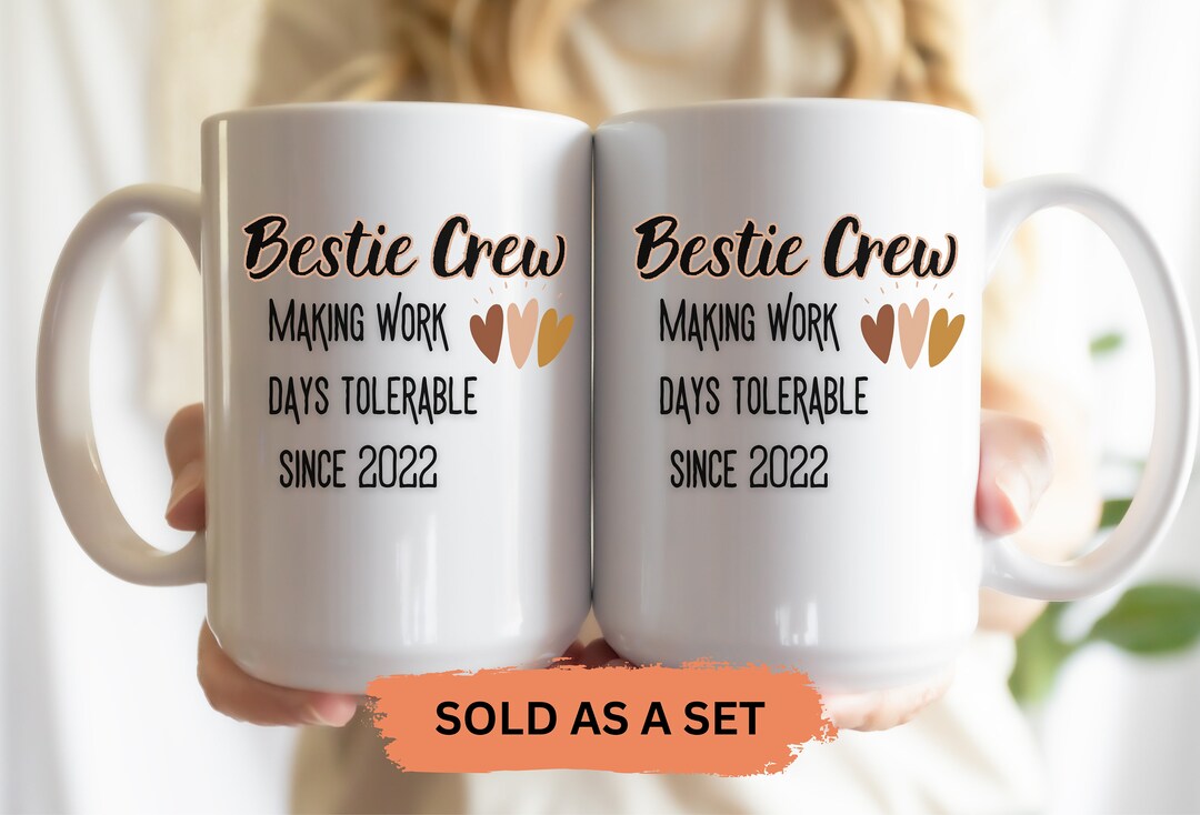 Custom Friend Mug Set Personalized Work Friend Mug Gift for Work Friend ...