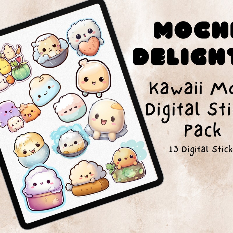 Mochi Sticker - Etsy