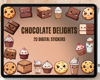 Kawaii S’mores Digital Stickers | Digital Stickers | Goodnotes Stickers ...
