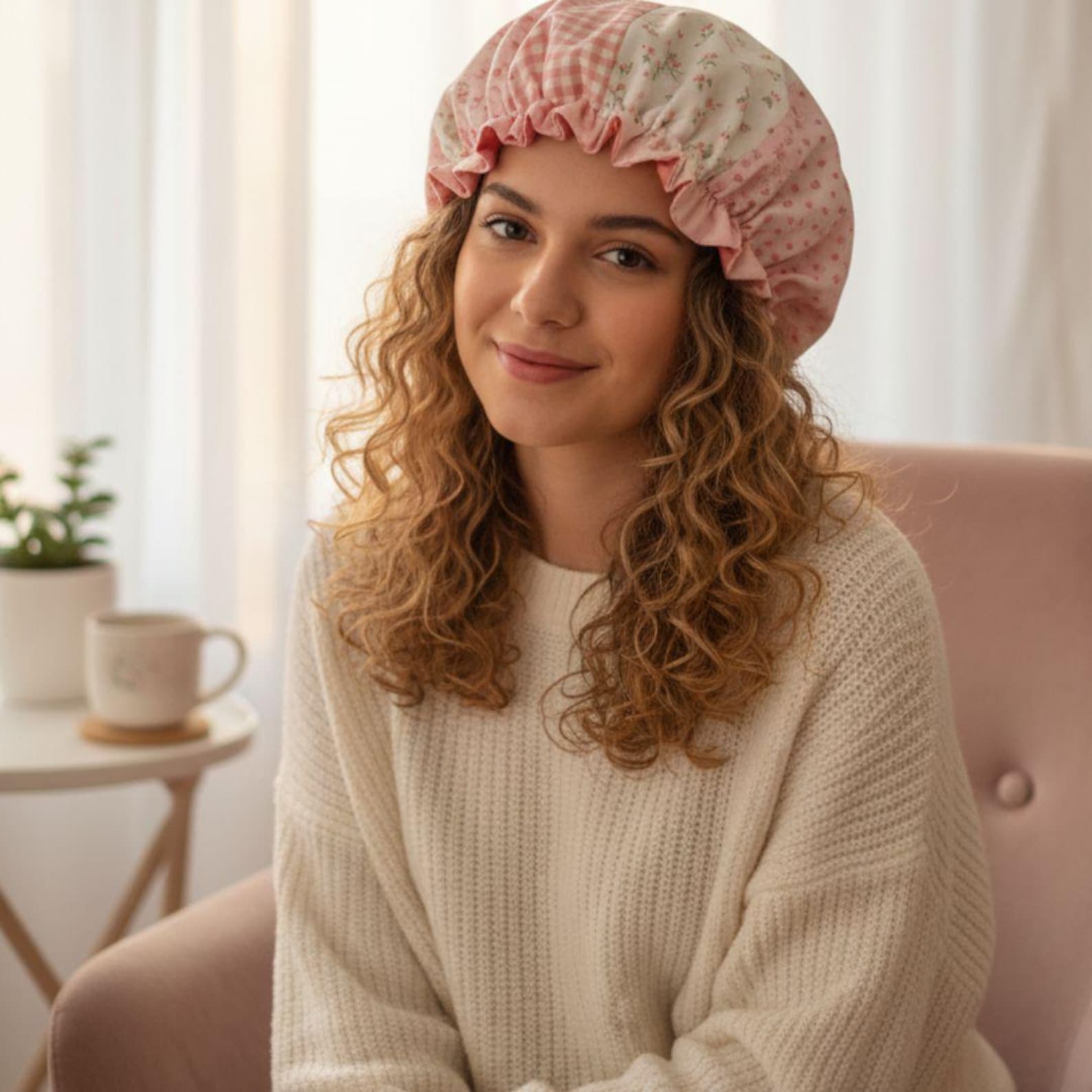 Patchwork Silk Bonnet Vintage Nature Lover- Feita a Mão- Prenda ...