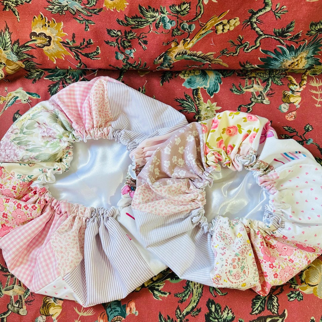 2 Handmade Mother and Daughter Nature Love Hats With Pastel Pink ...