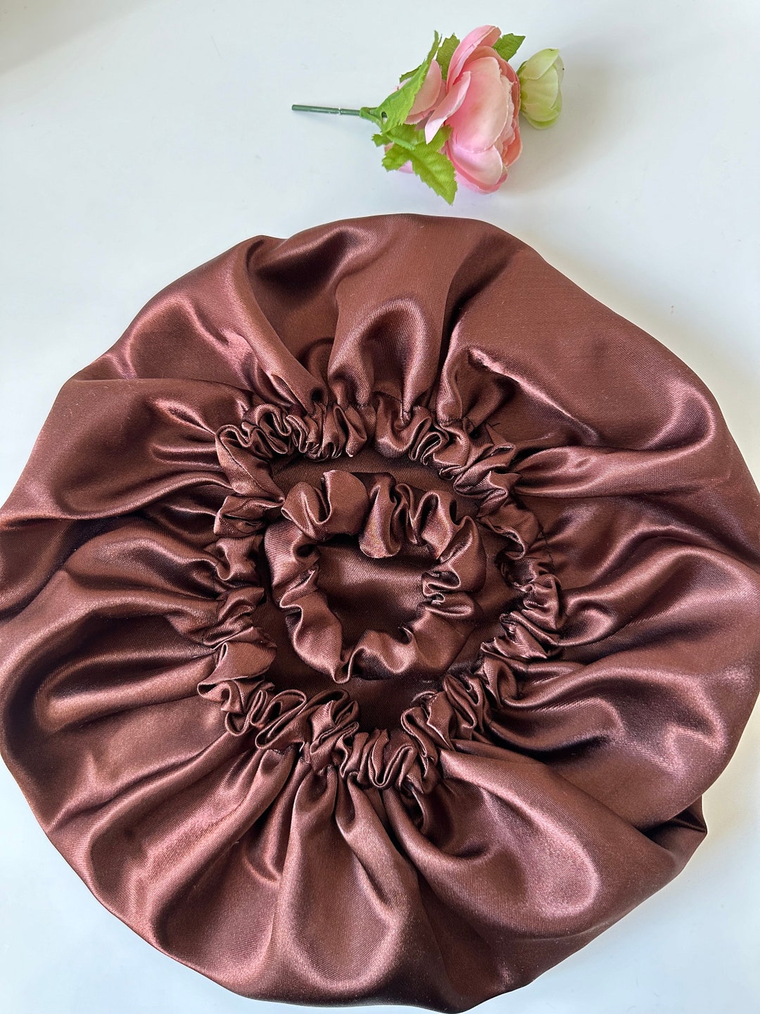 Bonnet for Women, Sleep Bonnet for Women, Brown Color, Curly Hair ...