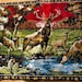 Vintage Deer Hunting Tapestry Wall Hanging, Deer Stag in the Forest ...