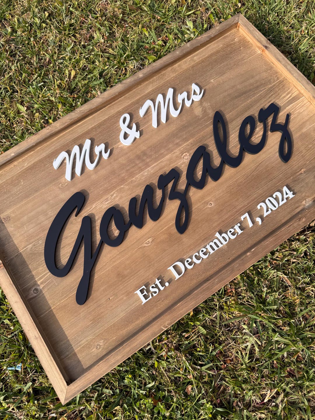Large Wooden Wedding Sign - Etsy