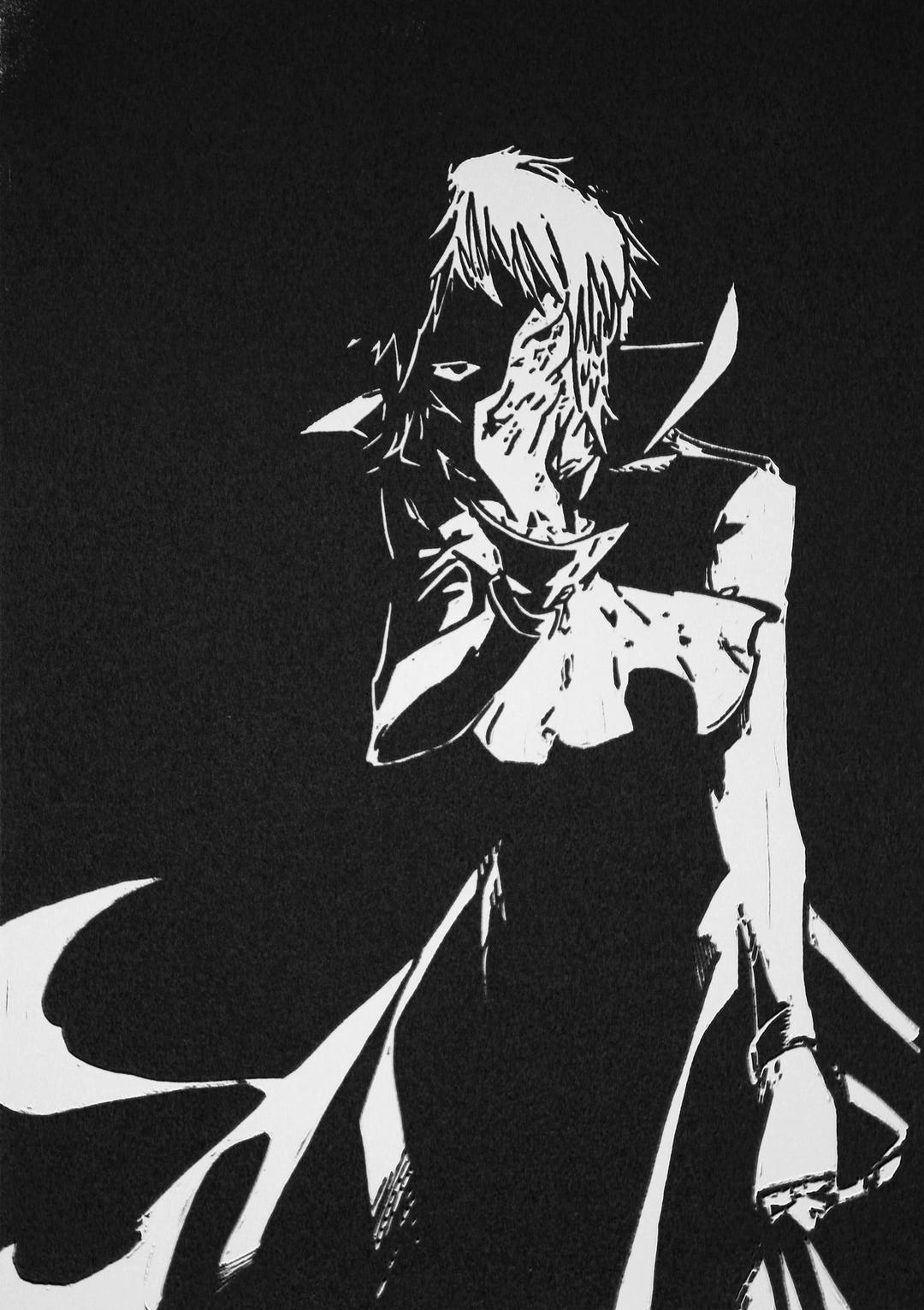 Akutagawa Print, BSD, Relief Print - Etsy