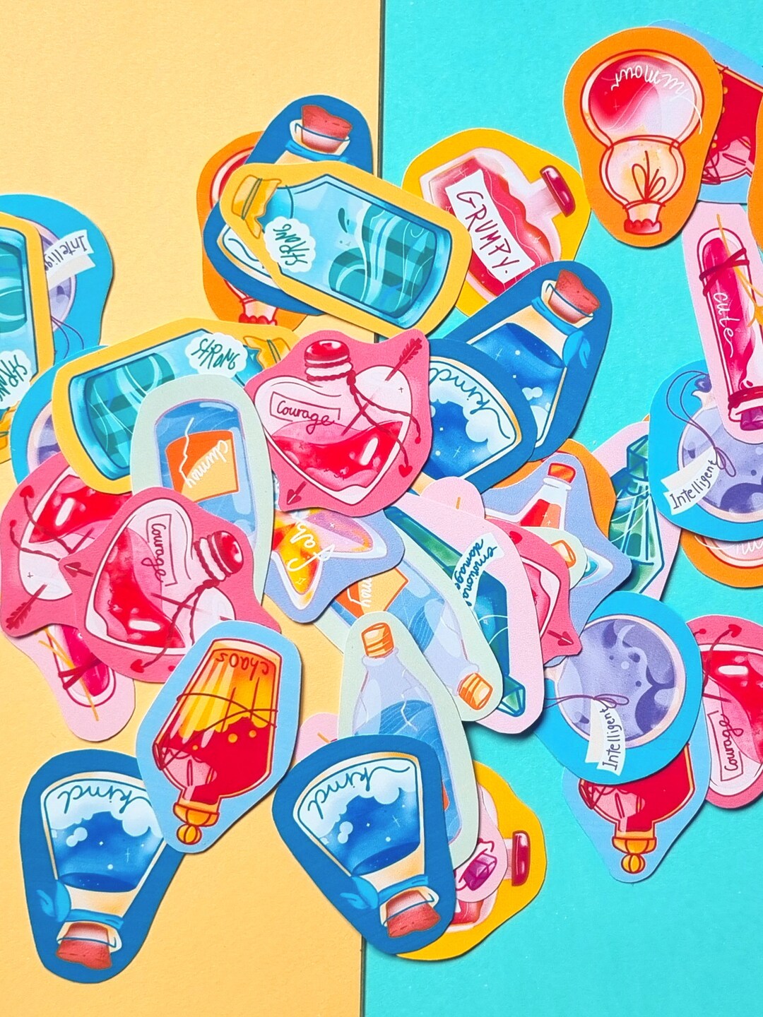 Magic Potion Character Traits Sticker Set - Etsy