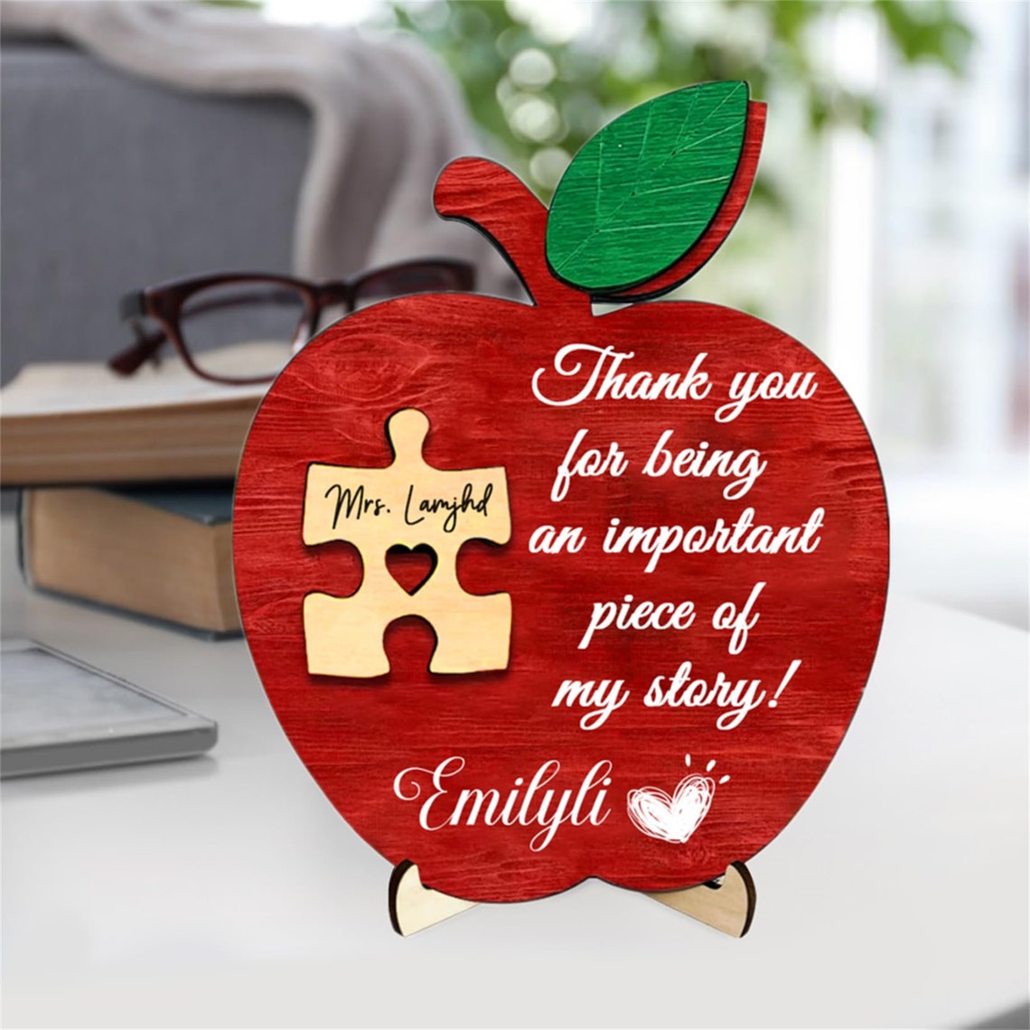 Apple Teacher Gift Svg Laser Cut, Teacher Appreciation, Back to School ...