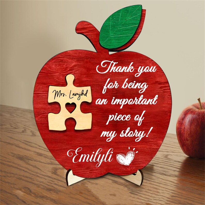 Apple Teacher Gift Svg Laser Cut, Teacher Appreciation, Back to School ...