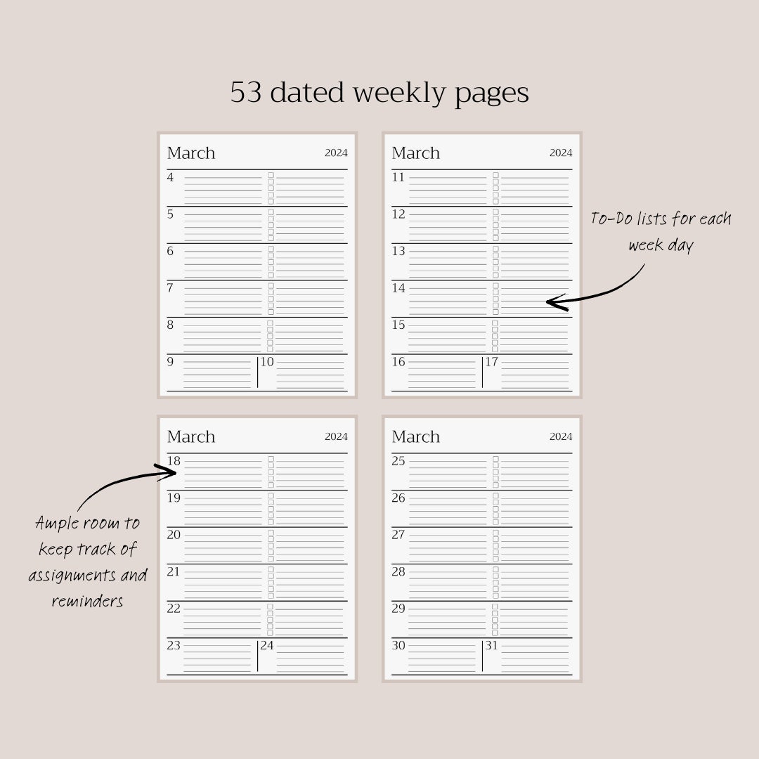 2023-2024 Academic Planner Bundle | Instant Download | Letter Size | A5 ...