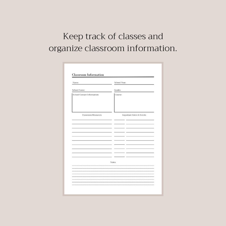 Teacher Productivity Planner Printable | 30-page Instant Download ...