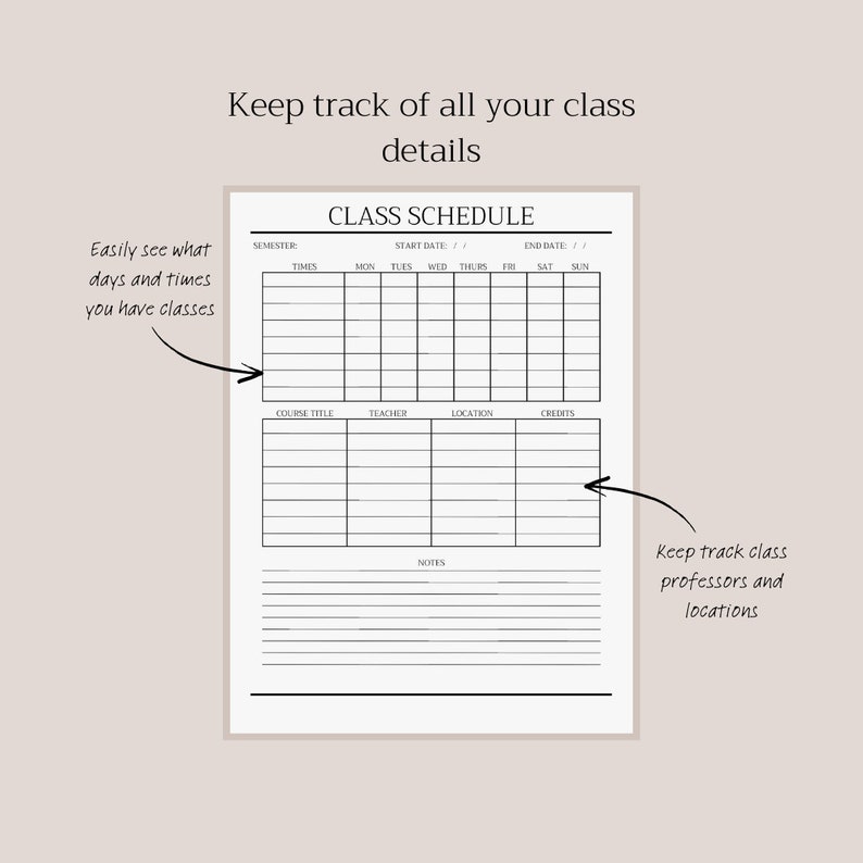 2023-2024 Academic Planner Bundle | Instant Download | Letter Size | A5 ...