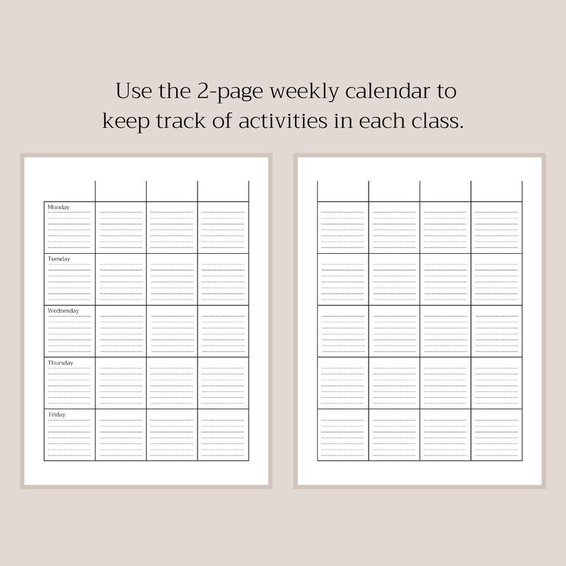 Teacher Productivity Planner Printable | 30-page Instant Download ...