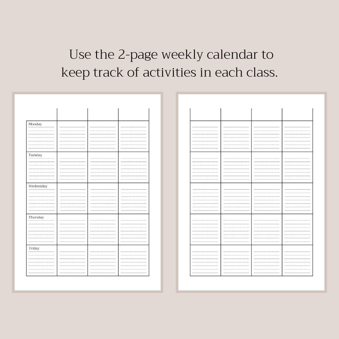 Teacher Productivity Planner Printable | 30-page Instant Download ...