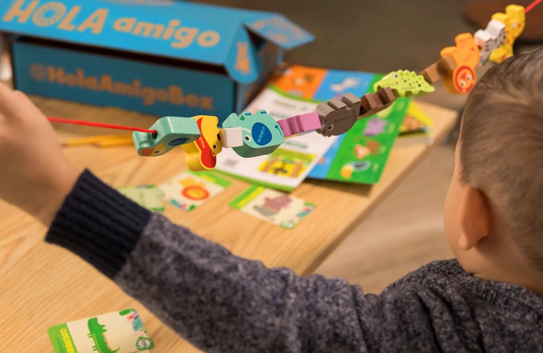 Bilingual Safari Lacing Animals - Etsy