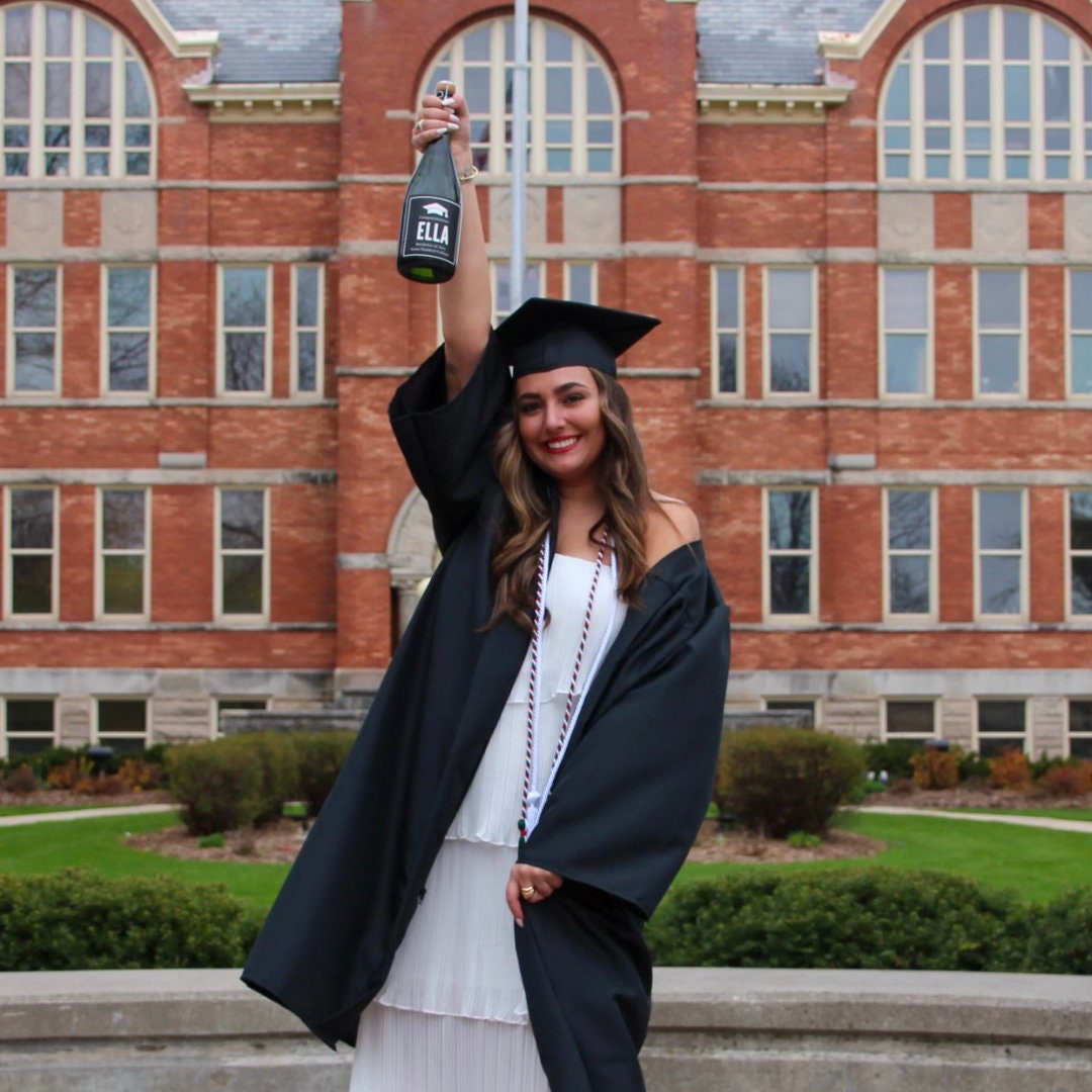 CUSTOM Champagne Bottle for Graduates, Weddings, Birthdays, Etc. - Etsy