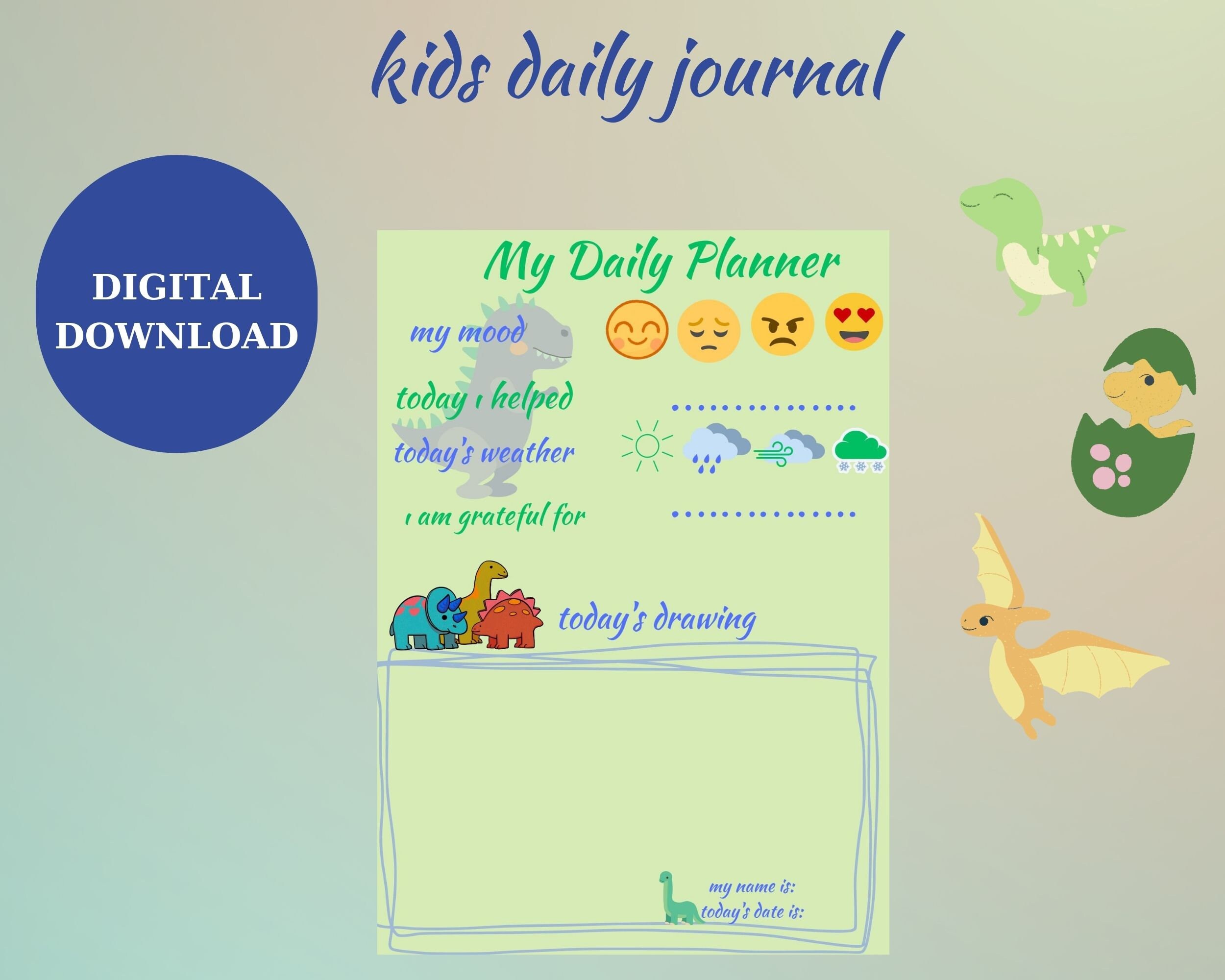 Kids Daily Journal Printable I Journal for Kids I Diary for Children I ...