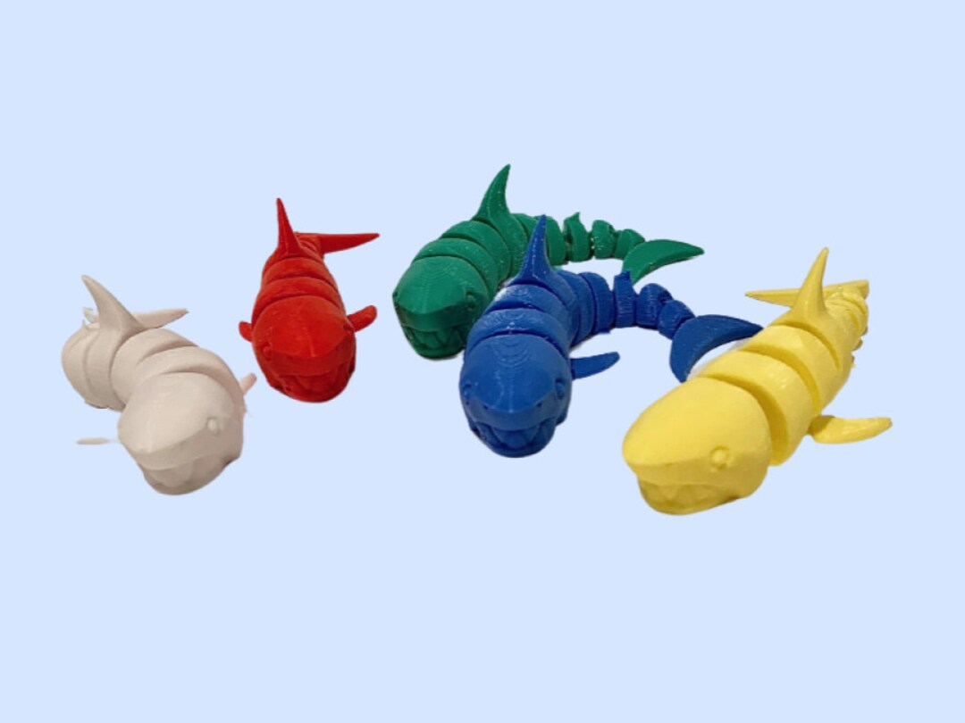 Articulating Shark Fidget - Etsy