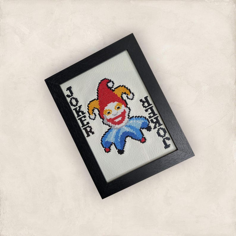 Balatro Embroidered Frame – Pixel Art Anime Inspired - Etsy