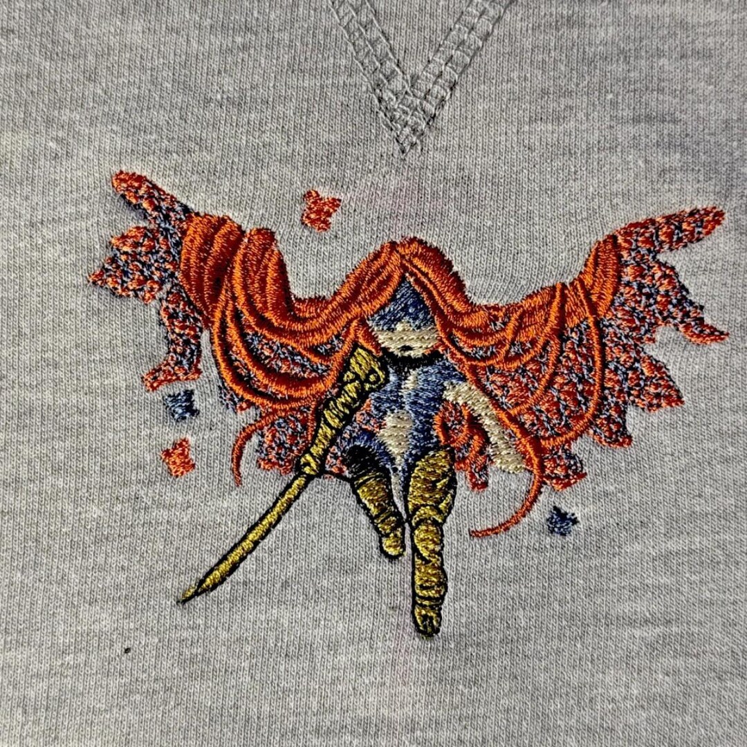 Malenia Chibi Embroidered Tee – Elden Ring Inspired, High-quality ...