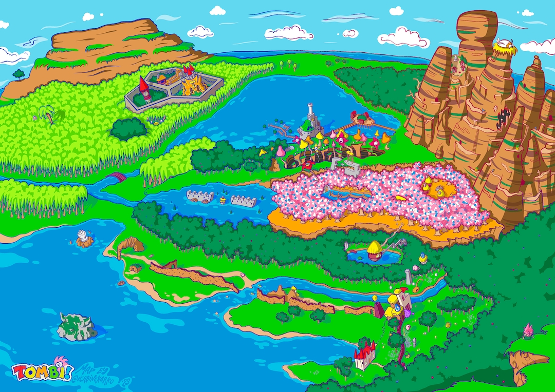 Tomba Map / Tombi Map Psx Playstation by Charko - Etsy