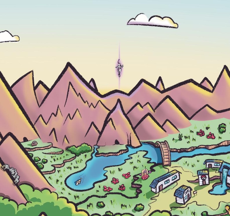 Kanto Map Poster — Pokémon Red and Blue Fans — Original Digital ...