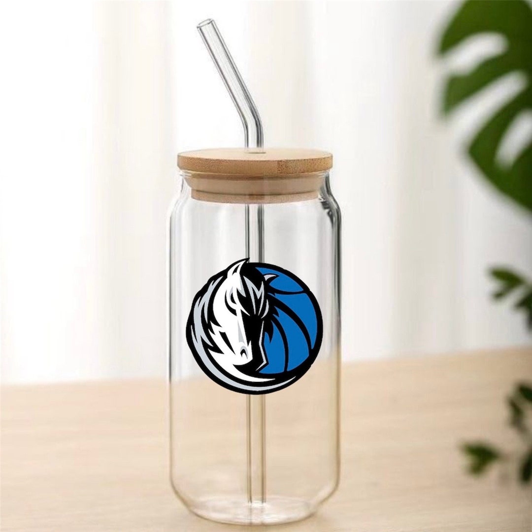Custom Dallas Mavericks Beer Can Glass, Mavericks Fan Gift, Iced Coffee ...