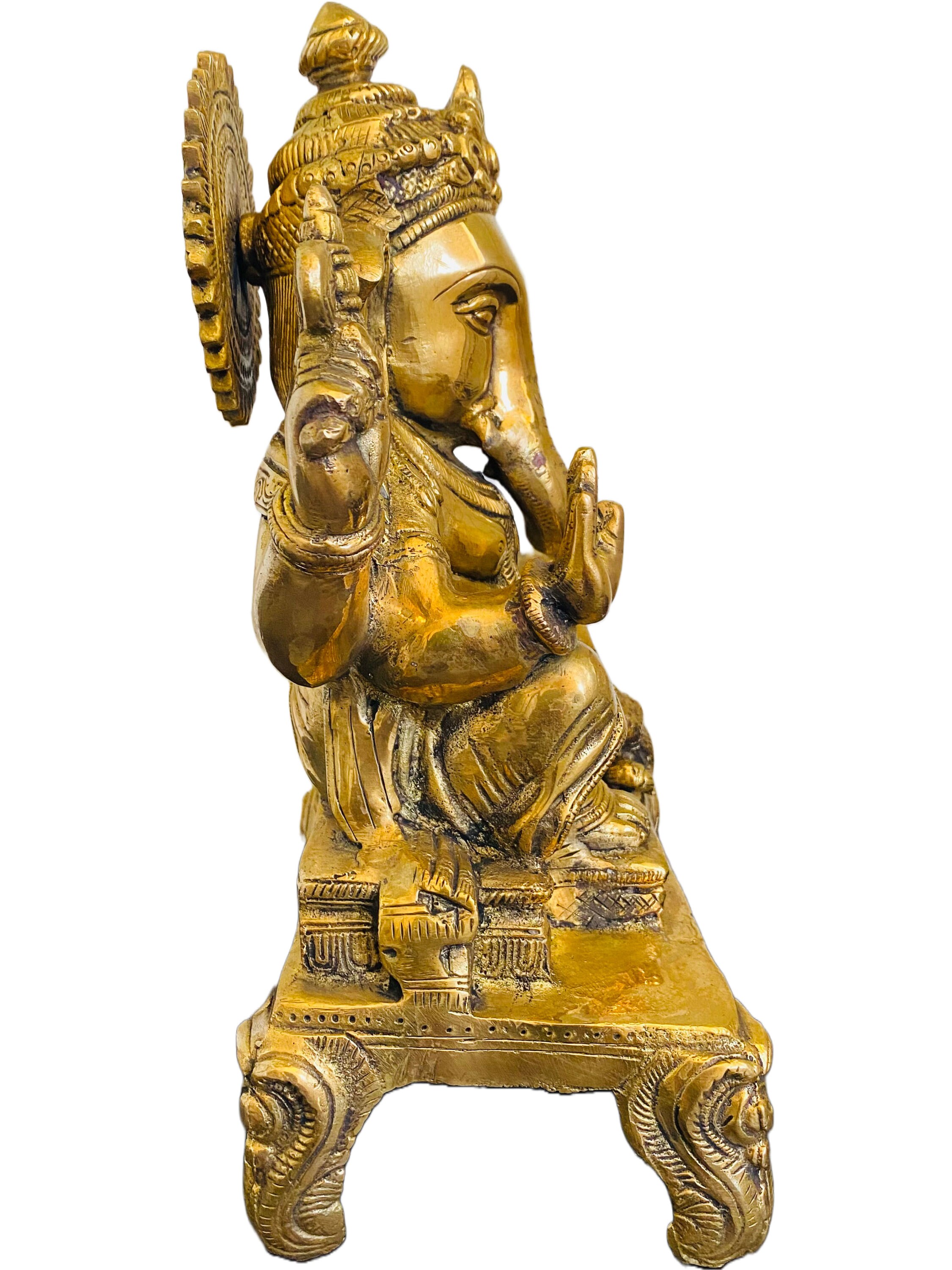 Lord Ganesha Brass Idol for Pooja and Decor Lord Vinayaka Brass Idol - Etsy