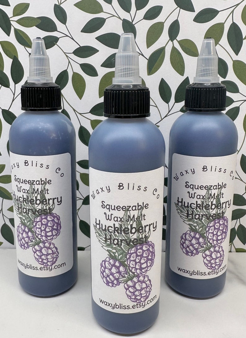 Huckleberry Harvest Squeeze Wax Bottle. Highly Scented Soy Wax Blend ...