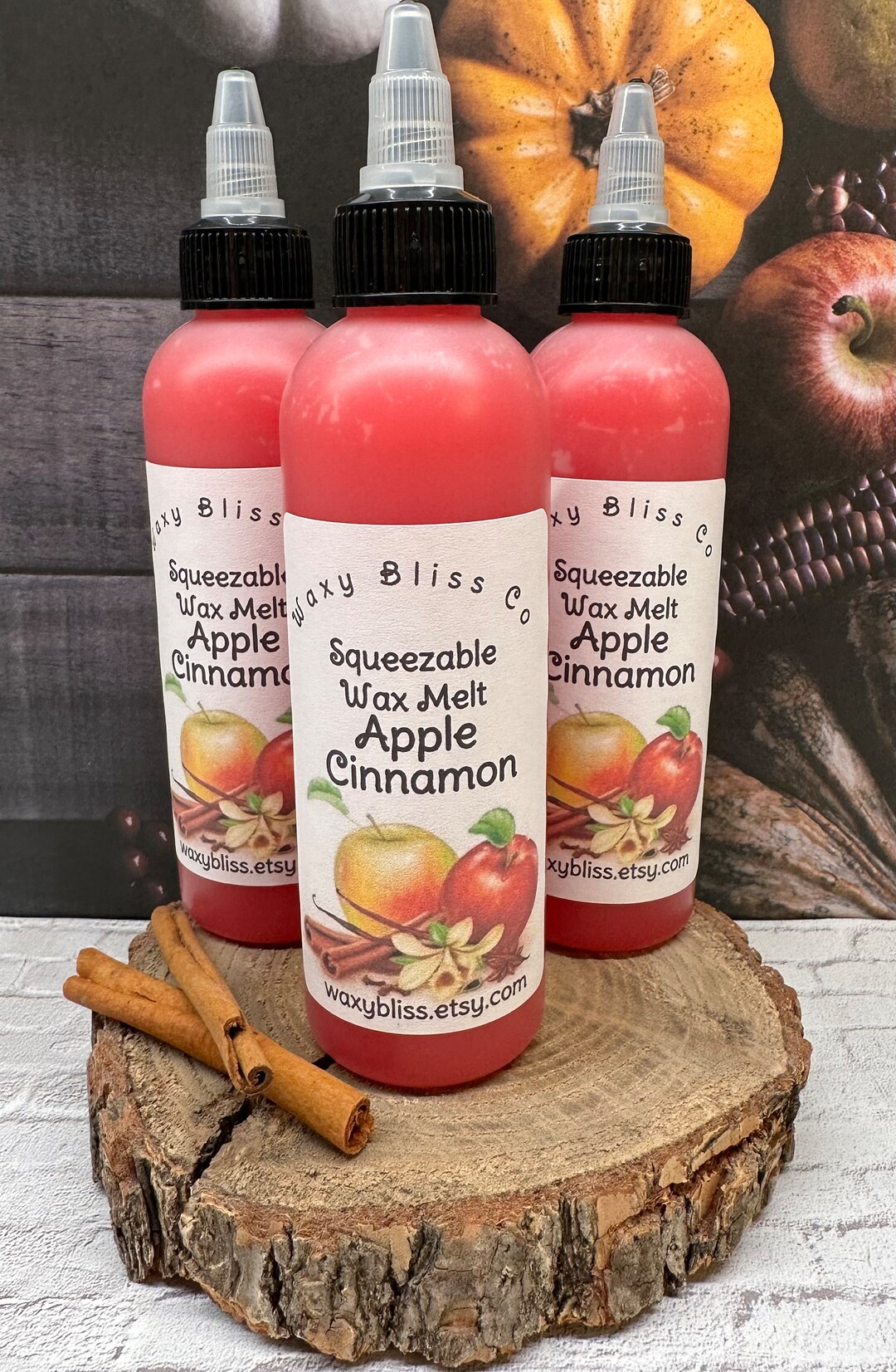 Apple Cinnamon Squeeze Wax Bottle. Highly Scented Soy Wax Blend. - Etsy