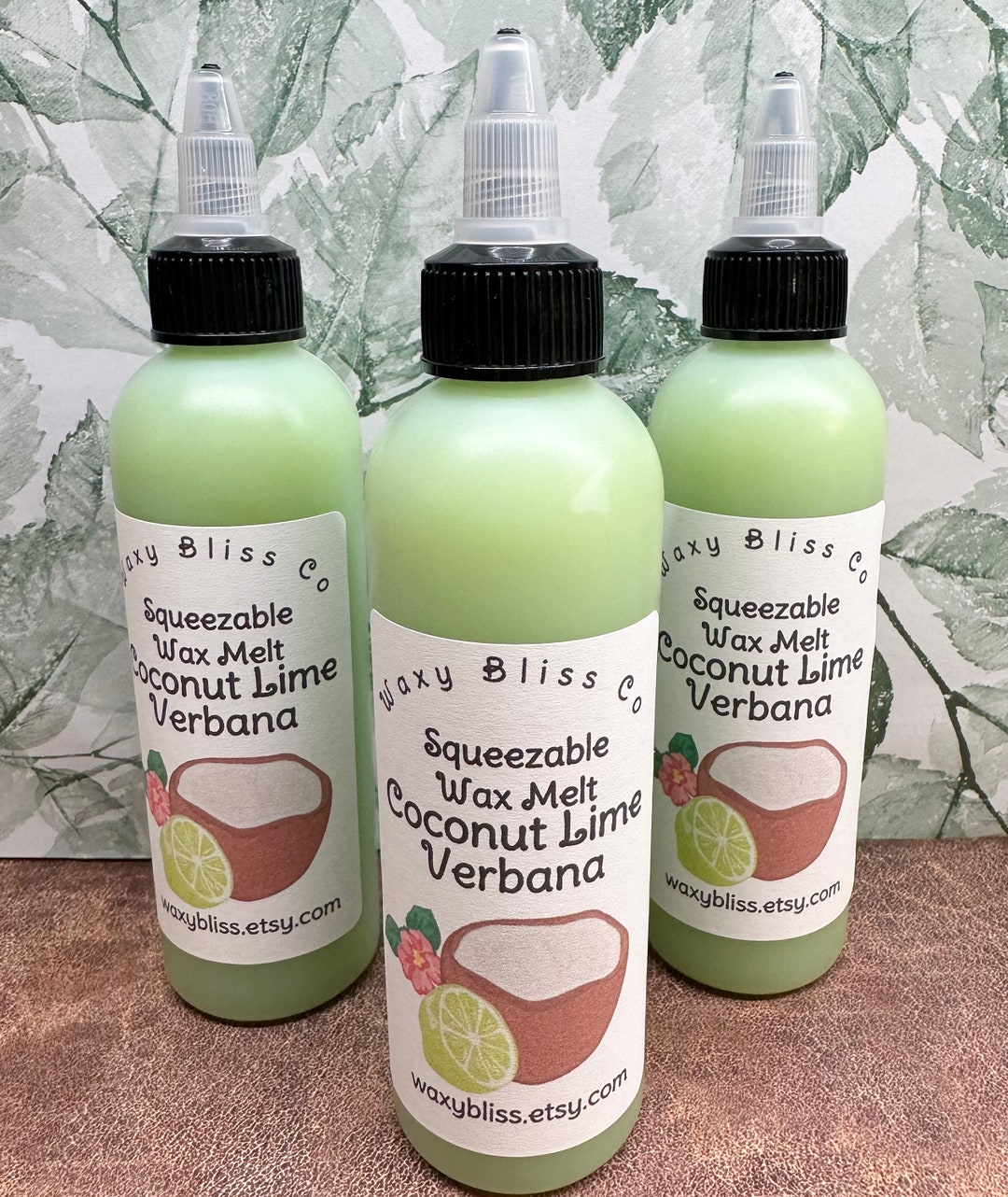 Coconut Lime Verbana Squeeze Wax Bottle. Highly Scented Soy Wax Blend ...