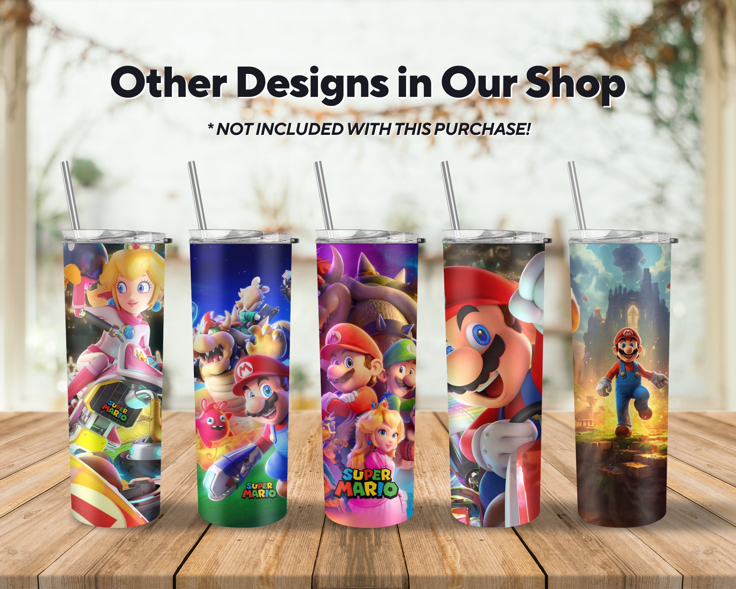Super Mario Sublimation Mario Tumbler Wrap Sublimation - Etsy