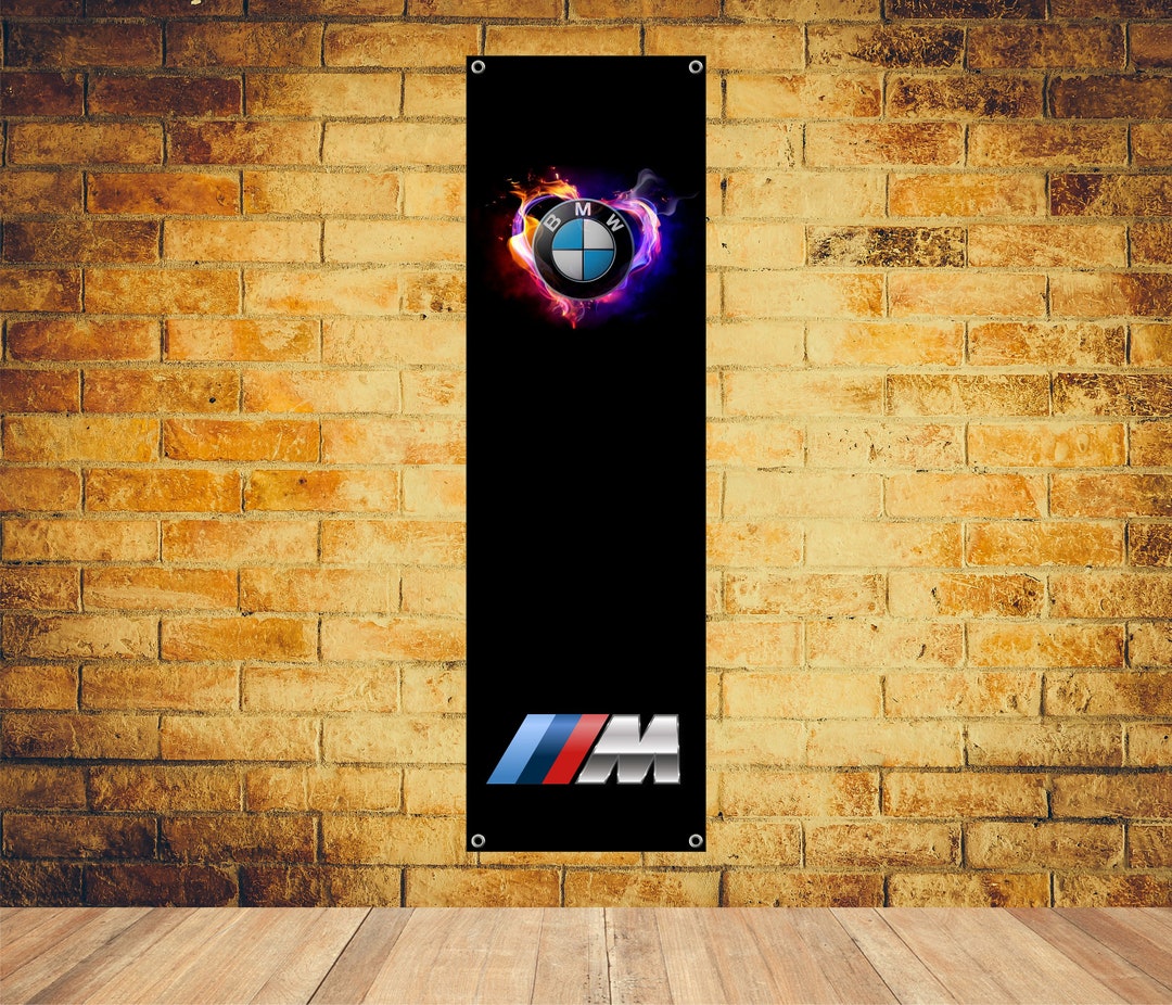 BMW M Logo Banner Vinly, Garage Sing,office or Showroom, Flag,racing ...