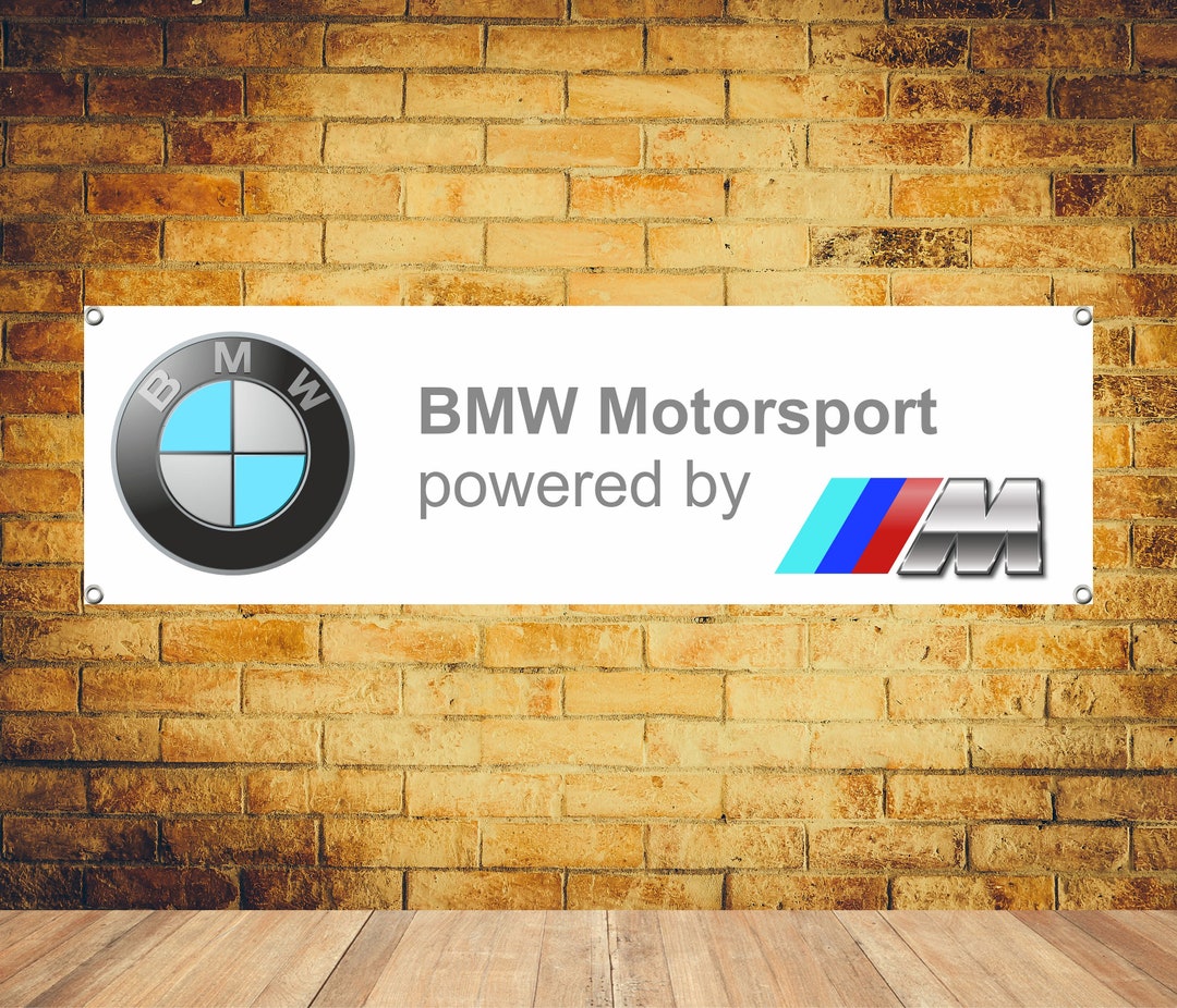 BMW Motorsport Logo Banner Vinly, Garage Sing,office or Showroom, Flag ...