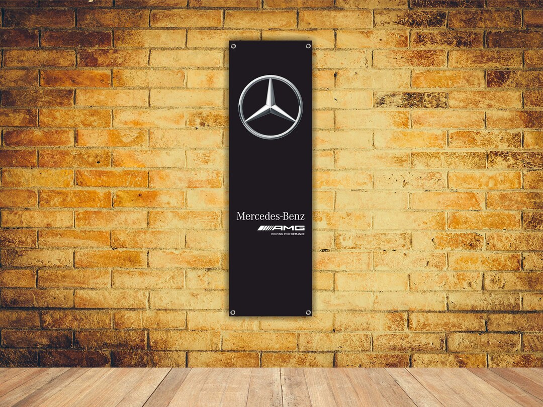 Mercedes Logo Banner Vinly Garage Singoffice or Showroom - Etsy